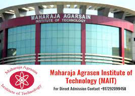 Maharaja Agrasen Institute of Technology [MAIT], New Delhi: Courses ...